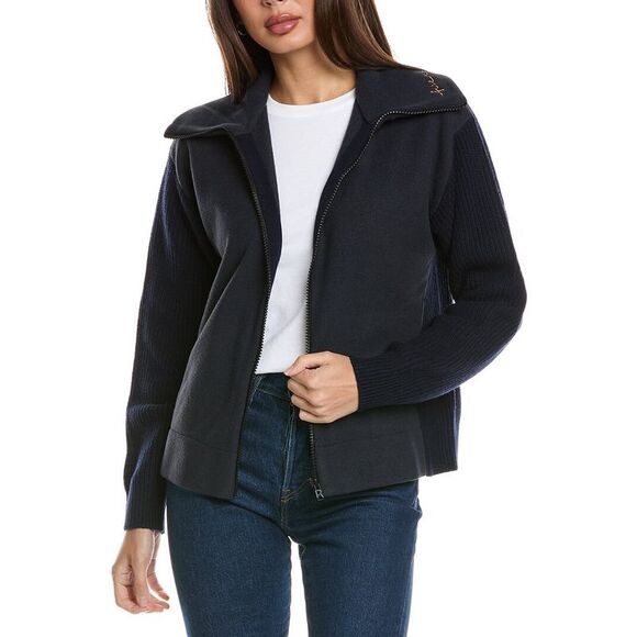 Bogner | Jackets & Coats | Bogner Womens Britt Woolblend Jacket Blue ...